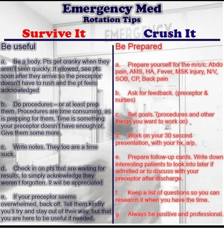 #66 – How to be a Good Student on Emergency Medicine Rotation | PAINE ...